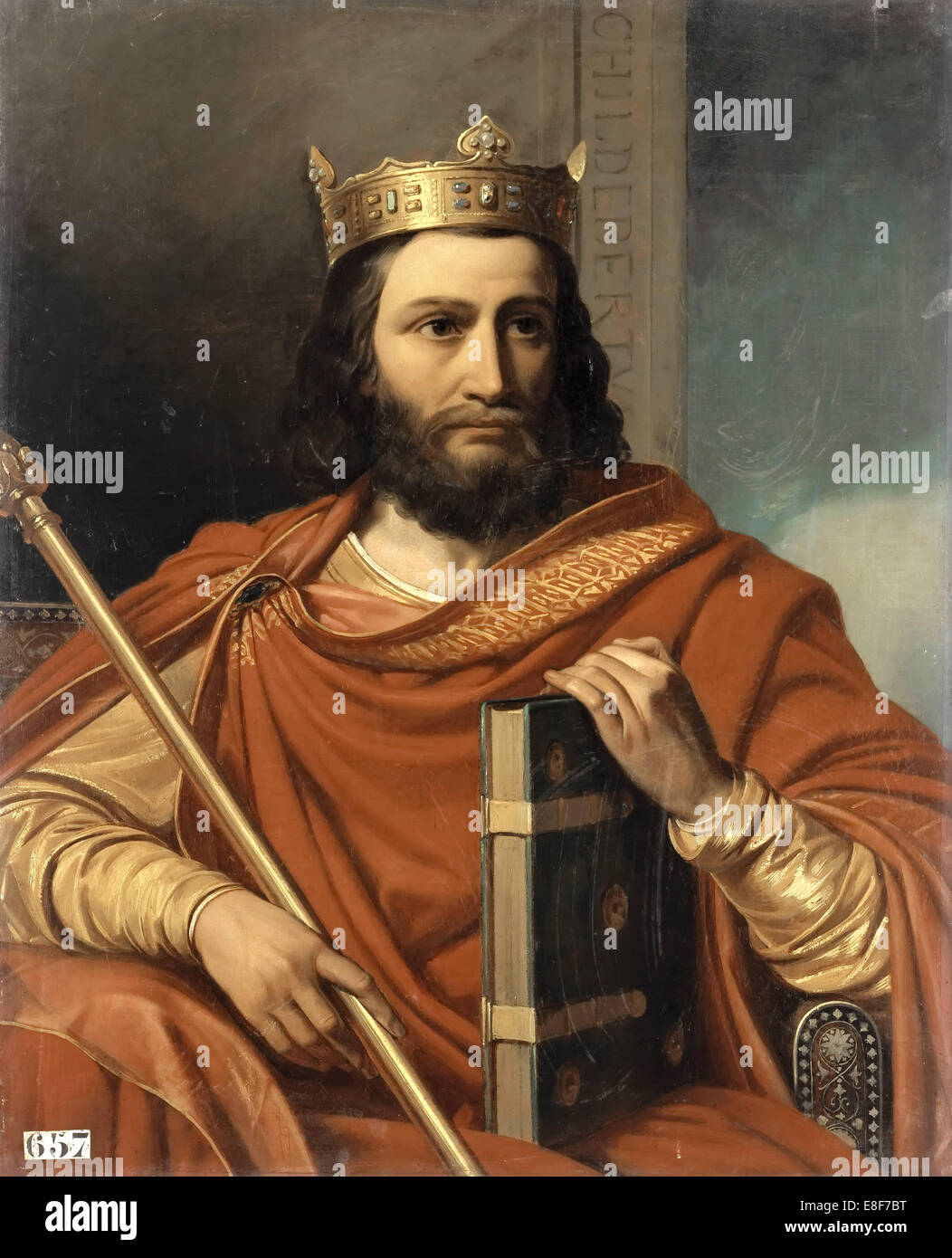 Childebert I, King of the Franks. Artist: Bézard, Jean Louis (1799-1881 ...