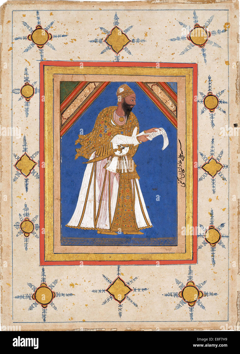 Ali Adil Shah I, Sultan of Bijapur. Artist: Indian Art Stock Photo - Alamy