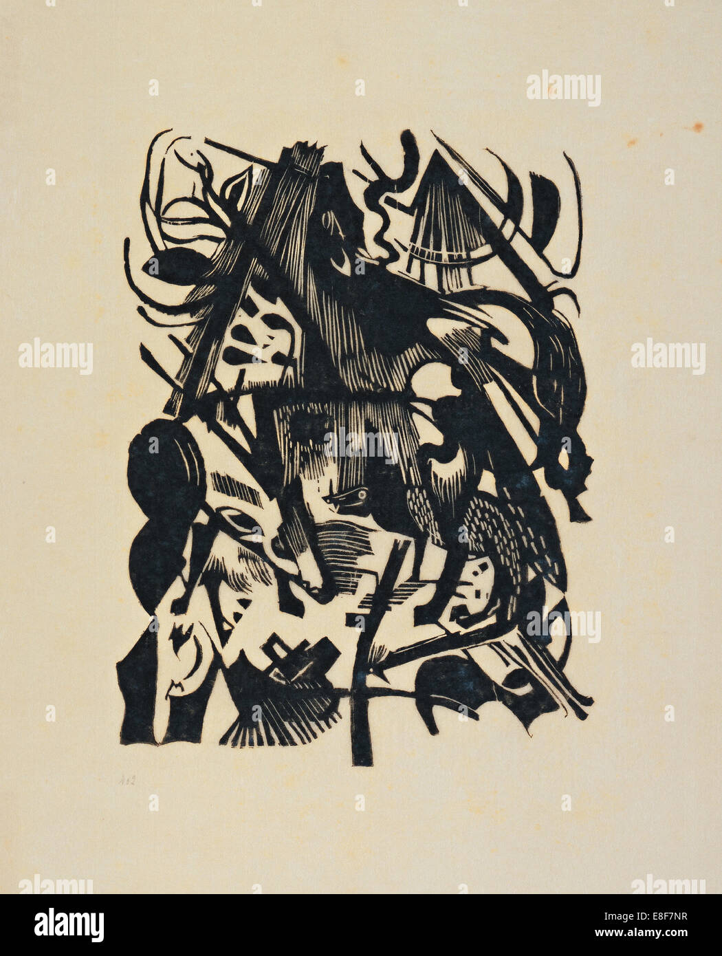 Birth of the Wolf. Artist: Marc, Franz (1880-1916 Stock Photo - Alamy