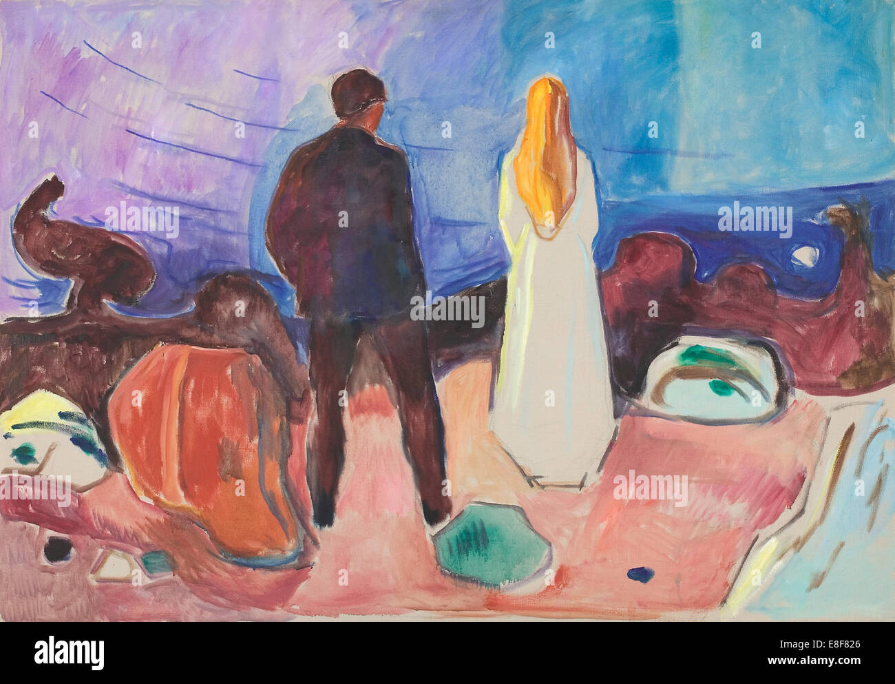Two Human Beings. The Lonely Ones. Artist: Munch, Edvard (1863-1944 ...