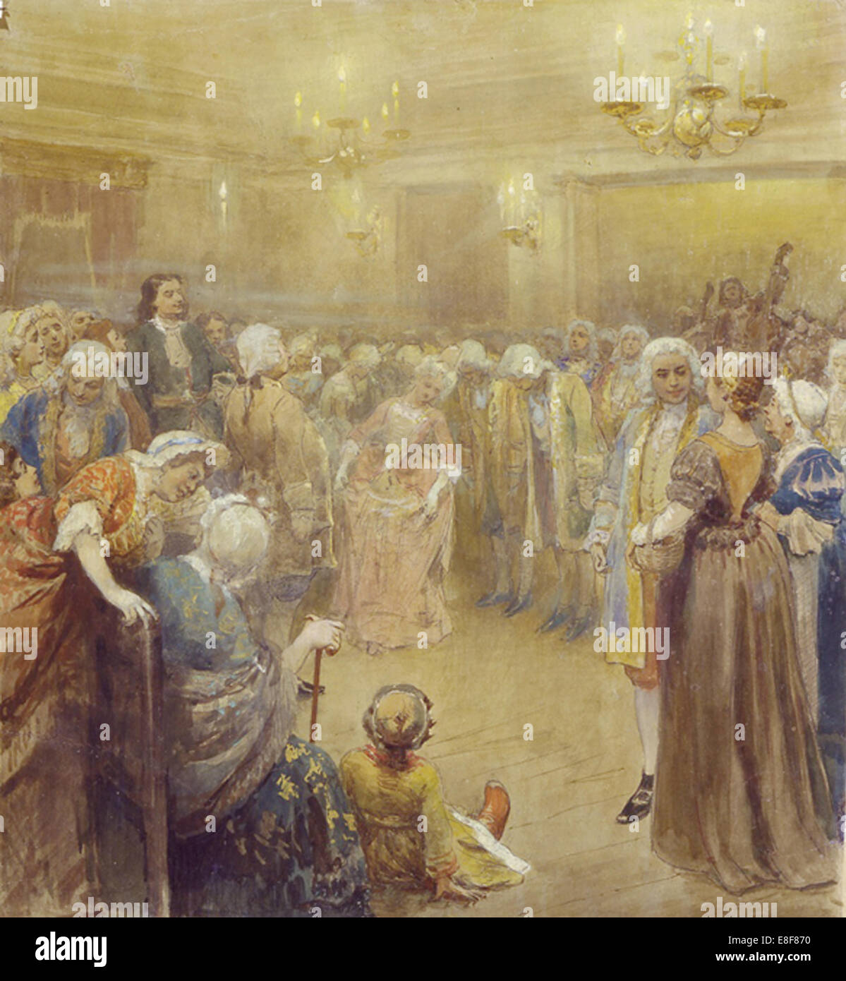 The Assembly at the time of Peter I. Artist: Lebedev, Klavdi ...