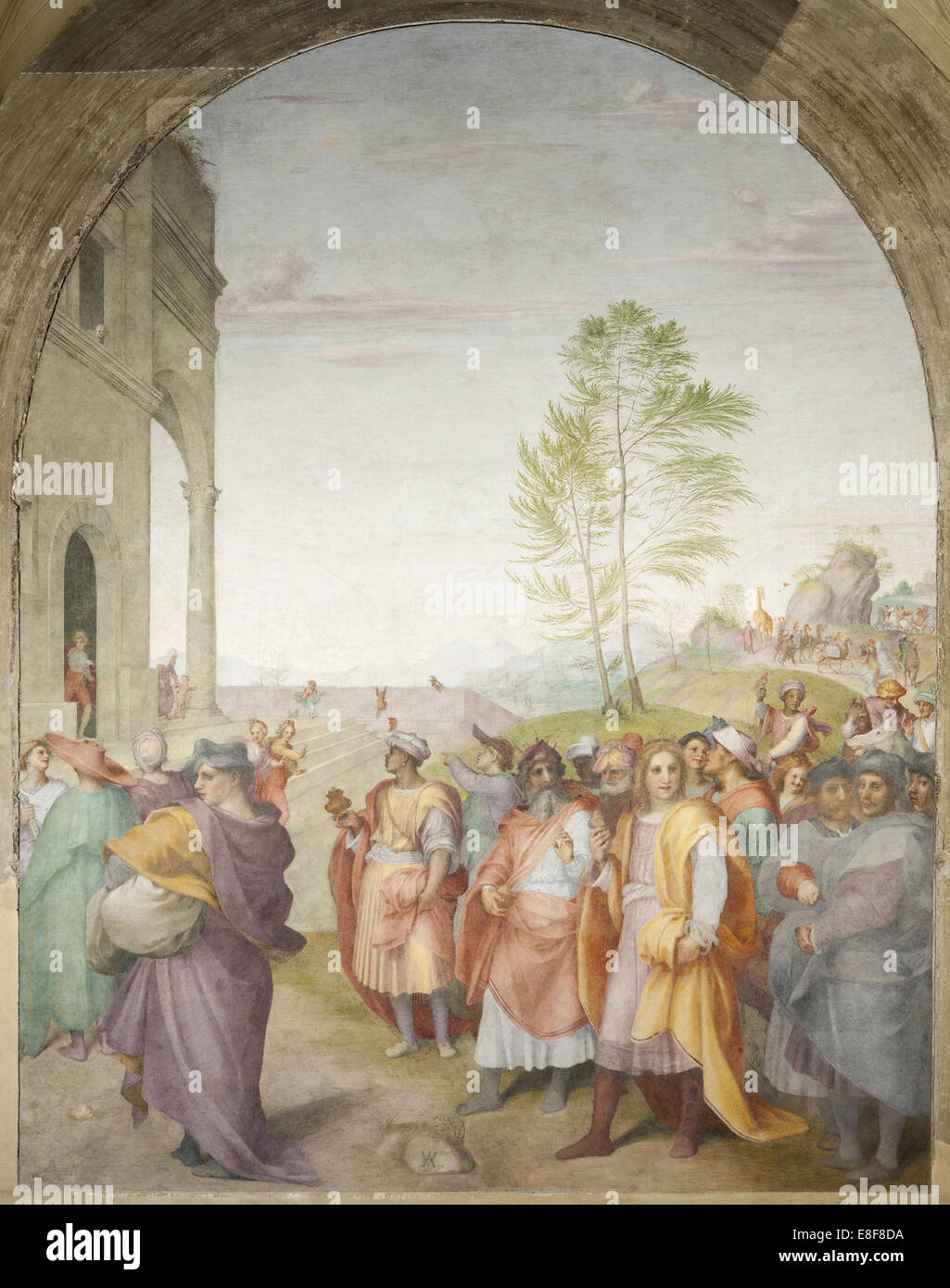 The Journey of the Magi. Artist: Andrea del Sarto (1486-1531 Stock ...