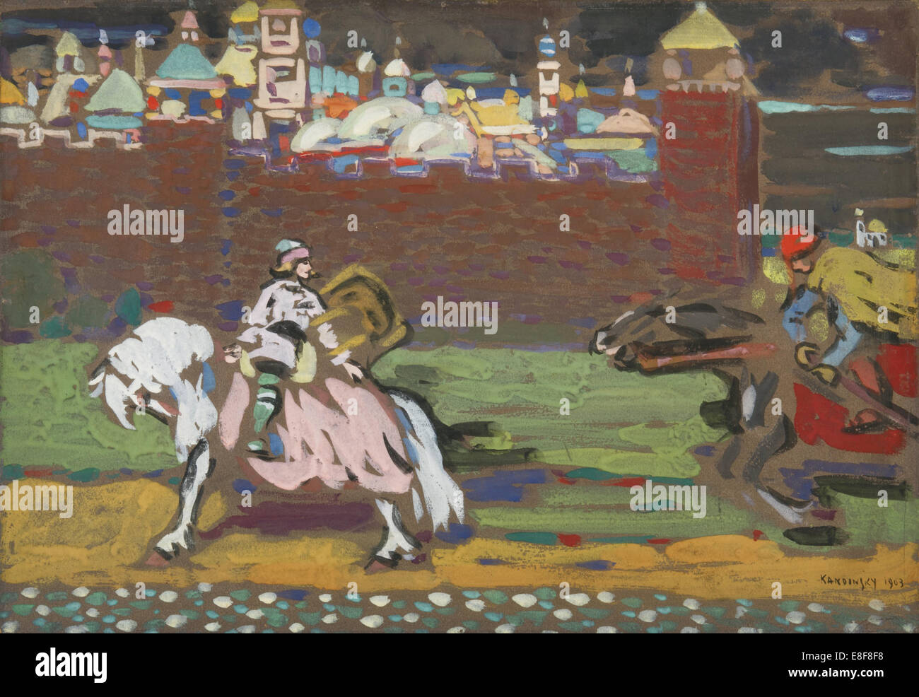 The Crusaders. Artist: Kandinsky, Wassily Vasilyevich (1866-1944 Stock ...