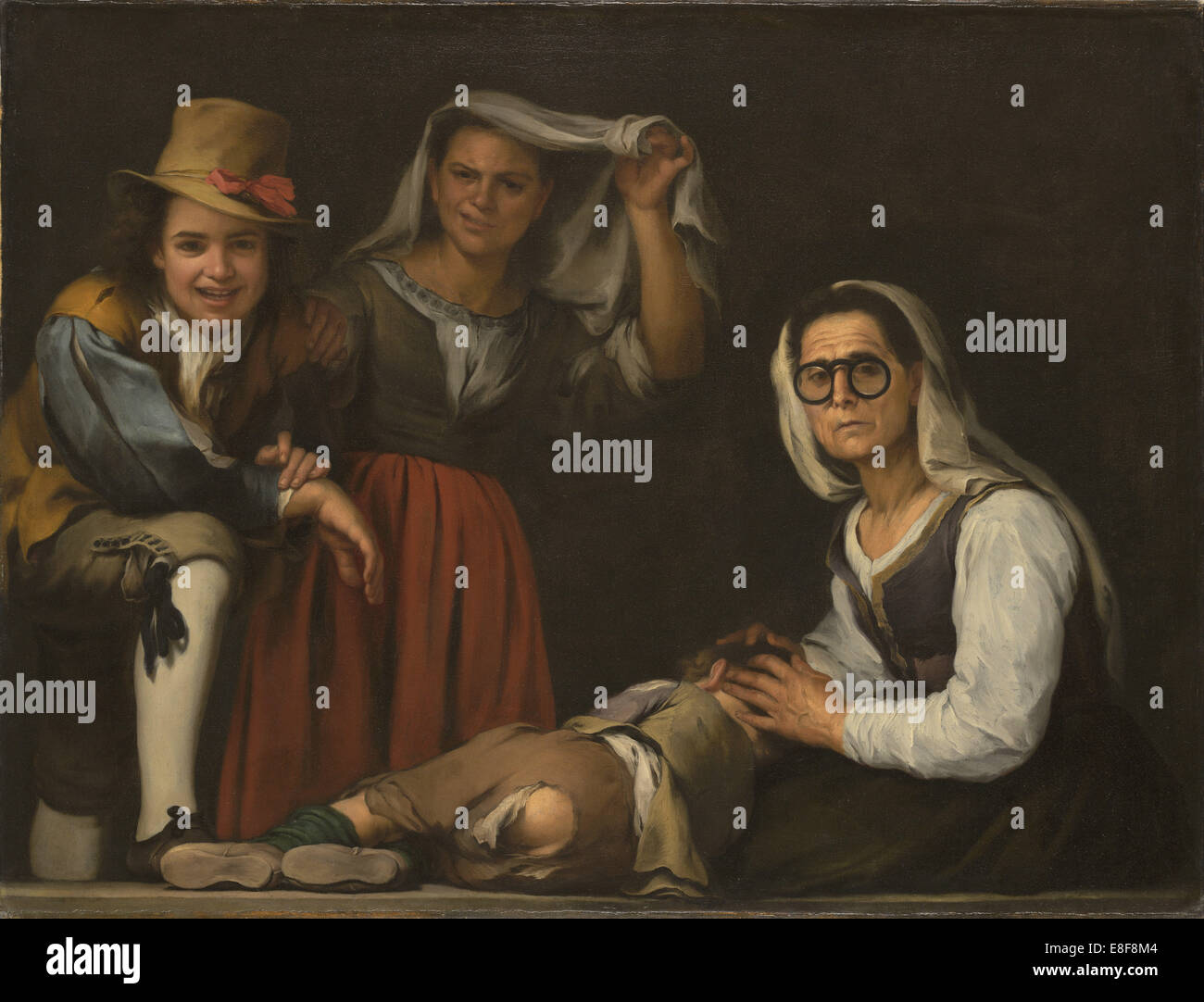 Four Figures on a Step. Artist: Murillo, Bartolomé Estebàn (1617-1682 ...