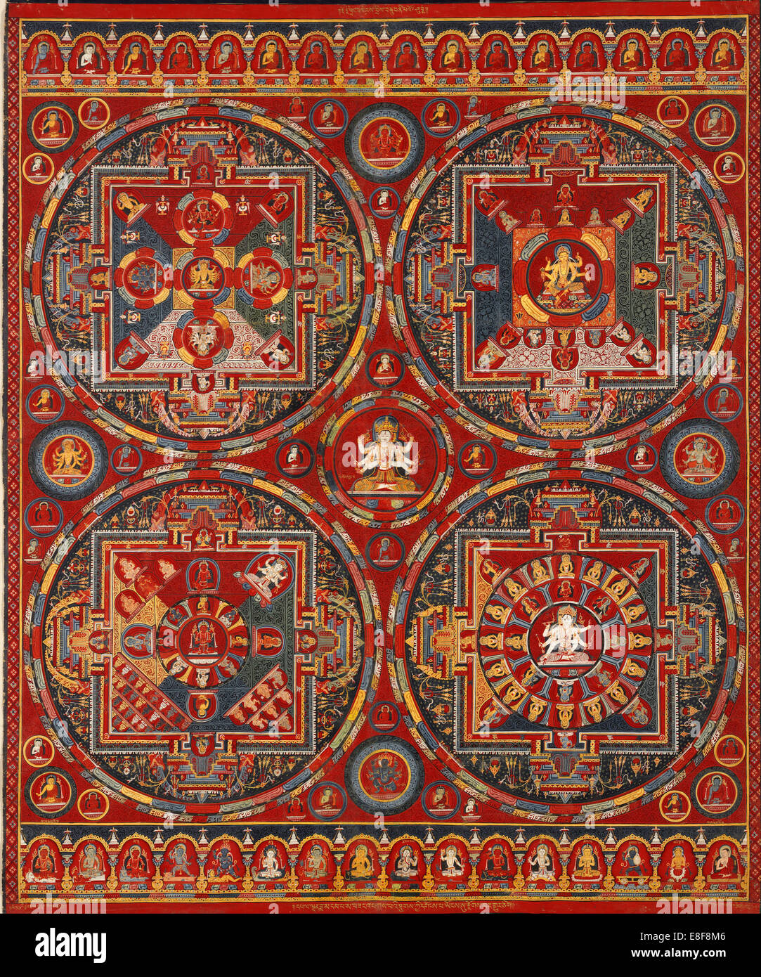 Sakya order. Four Mandalas of the Vajravali Series (Thangka). Artist ... Sakya order. Four Mandalas of the Vajravali Series (Thangka). Artist ...