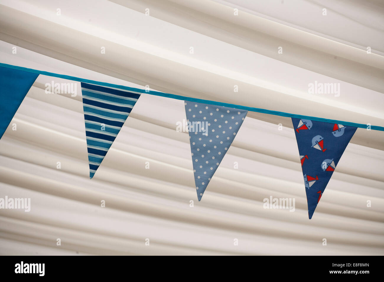 White and blue bunting hi-res stock photography and images - Alamy