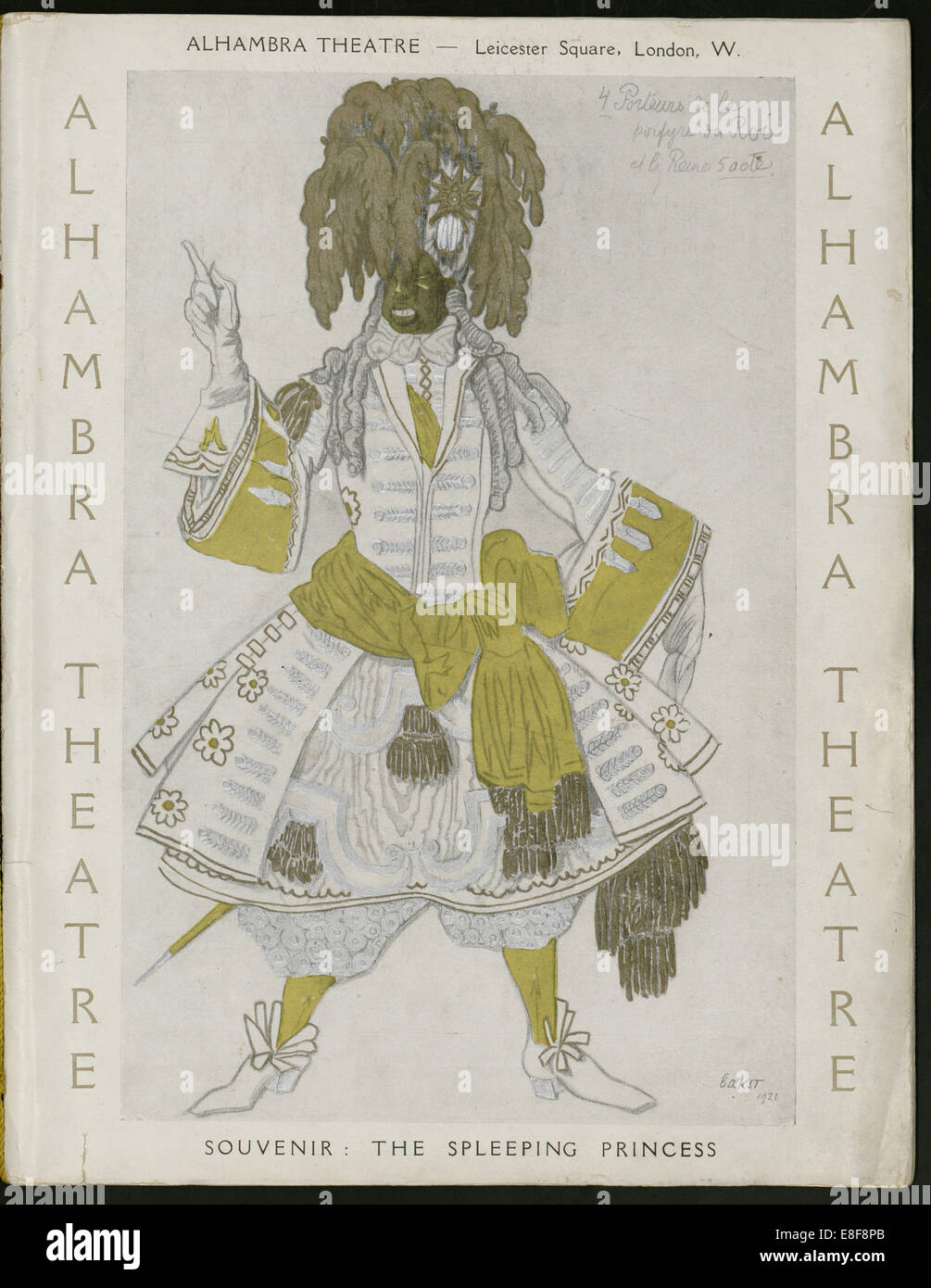 Title page of Souvenir program for Ballets Russes. Artist: Bakst, Léon ...