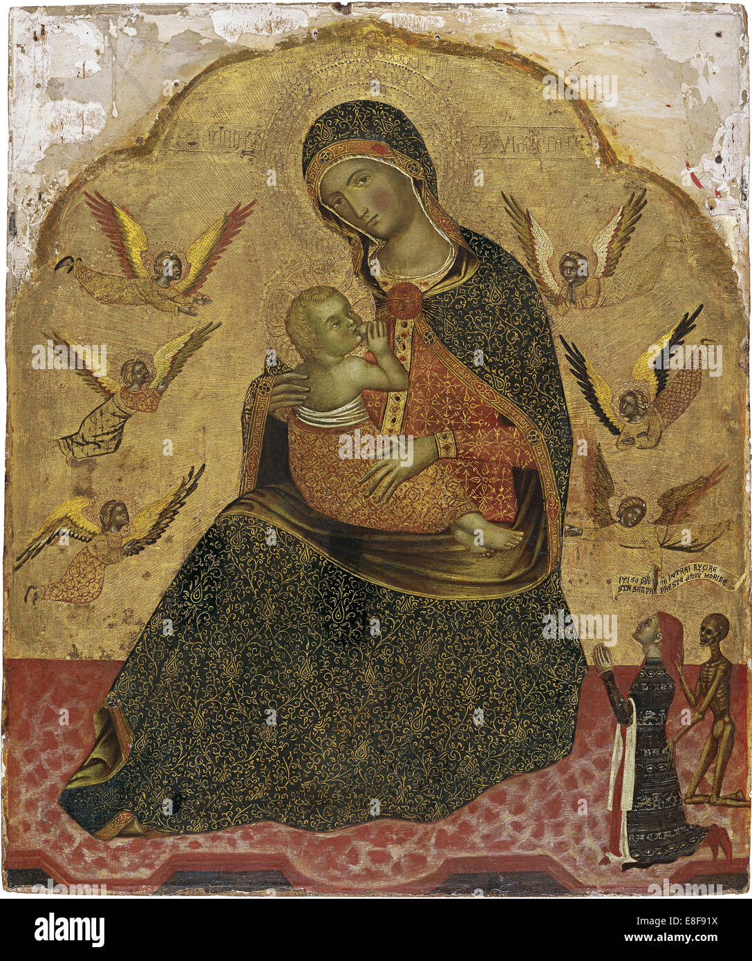 The Virgin of Humility with Angels and a Donor. Artist: Anonymous Stock ...