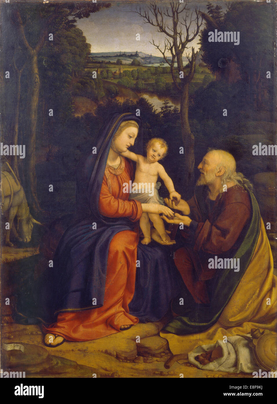The Rest on the Flight into Egypt. Artist: Solari (Solario), Andrea ...