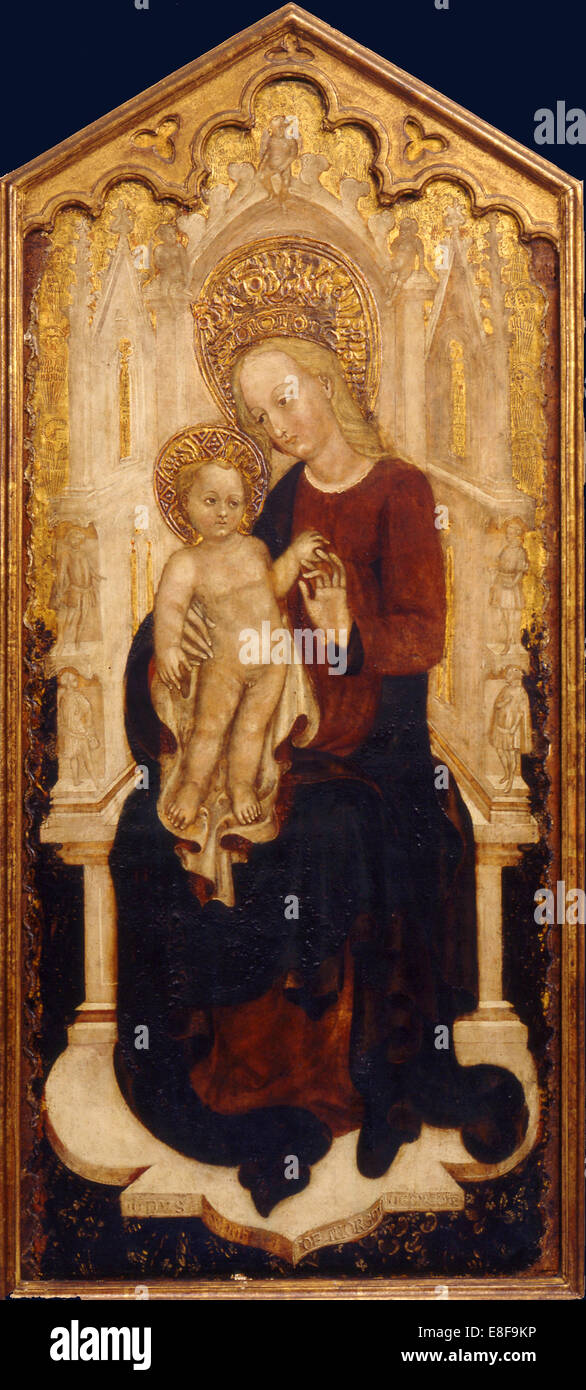 The Virgin and Child Enthroned. Artist: Moretti, Cristoforo (active 1451-1485 Stock Photo - Alamy