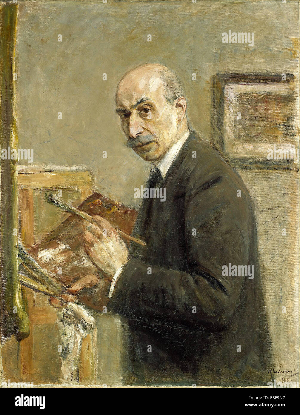 Self-Portrait. Artist: Liebermann, Max (1847-1935 Stock Photo - Alamy
