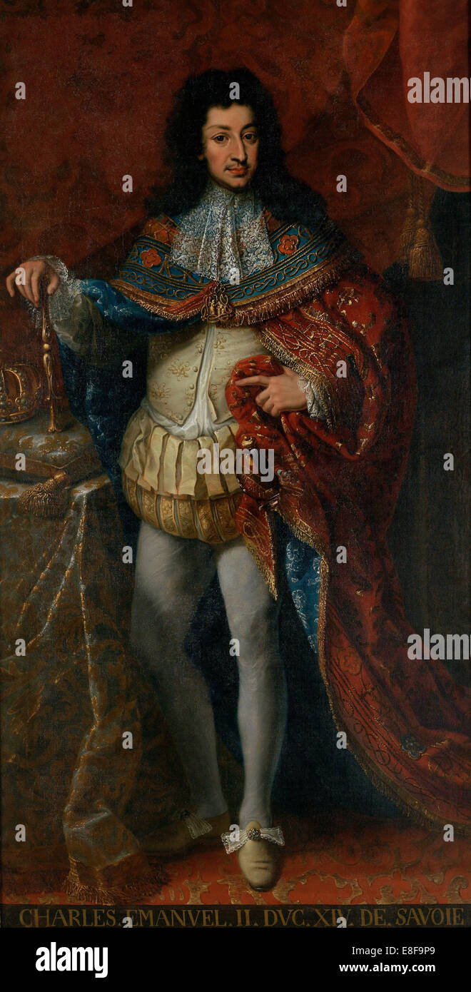 Charles Emmanuel II of Savoy (1634-1675). Artist: Anonymous Stock Photo ...