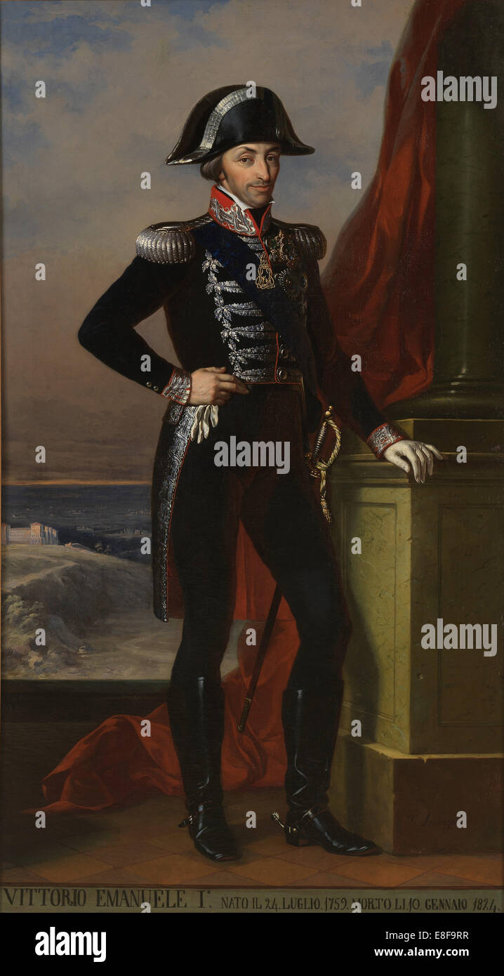 Victor Emmanuel I of Sardinia (1759-1824). Artist: Anonymous Stock ...