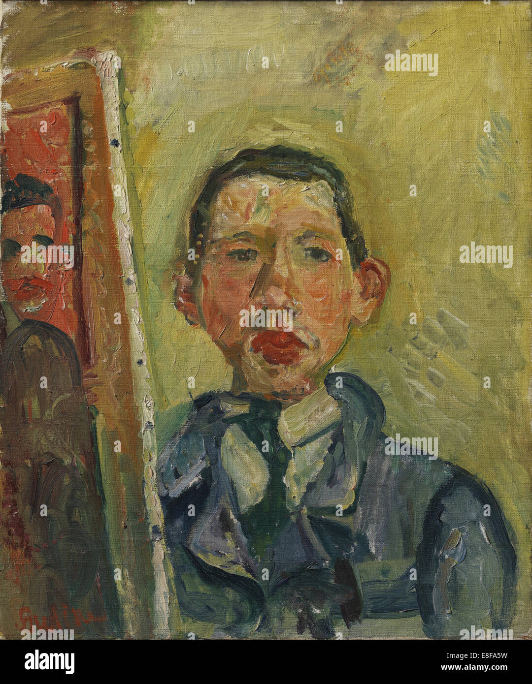 Self-Portrait. Artist: Soutine, Chaim (1893-1943 Stock Photo - Alamy