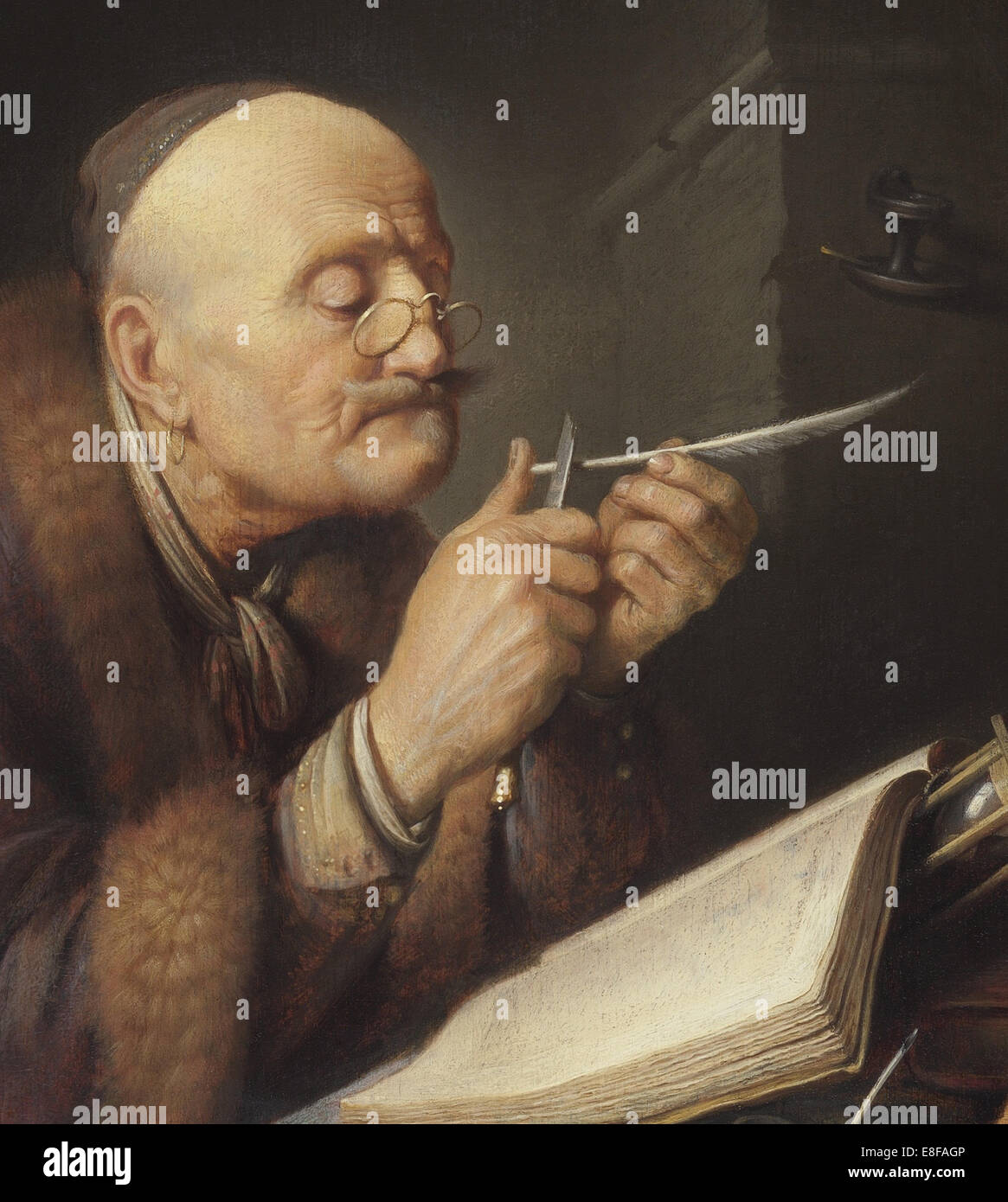 Man quill writing hi-res stock photography and images - Alamy