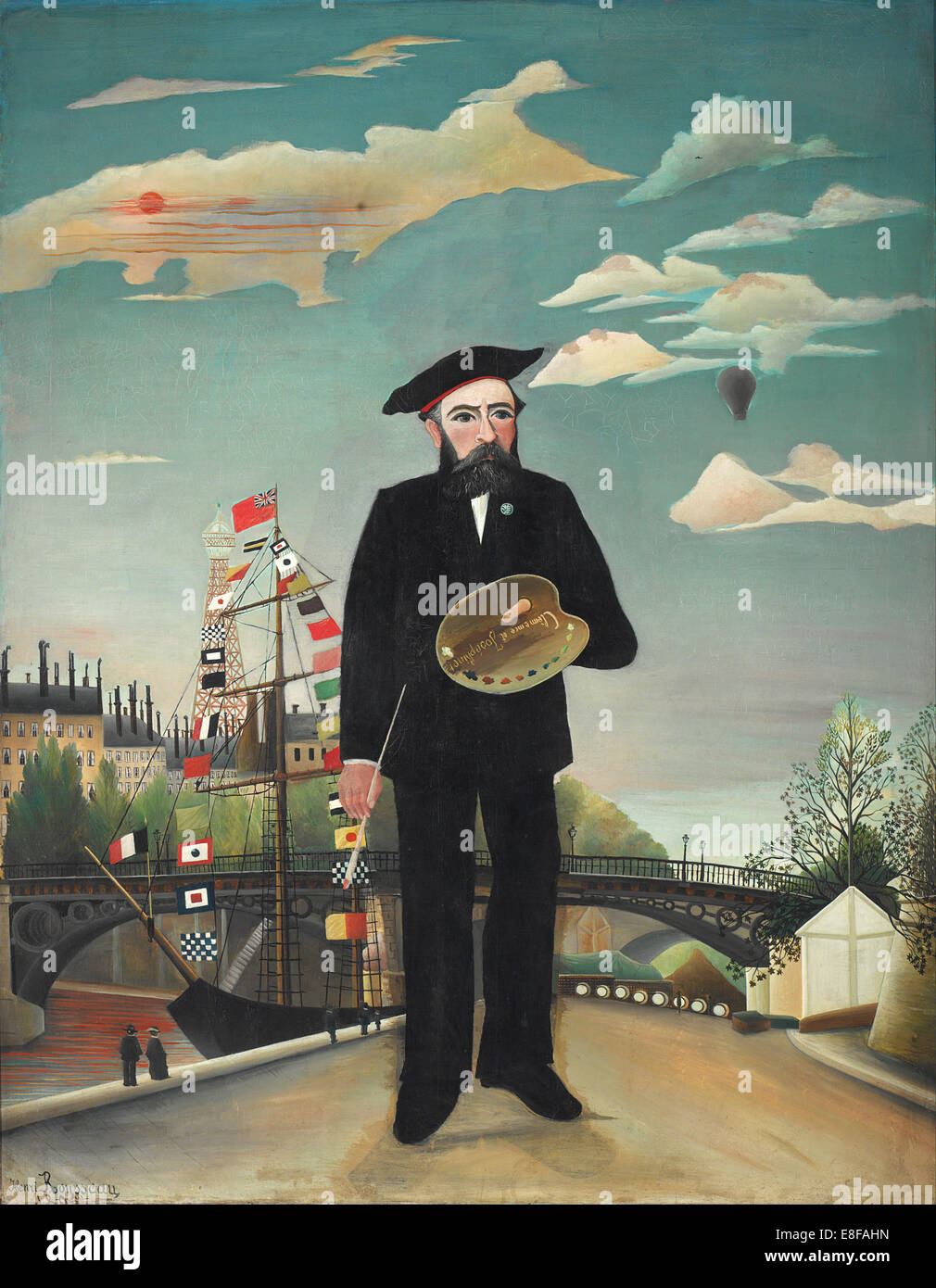 Self-Portrait. Artist: Rousseau, Henri Julien Félix (1844-1910 Stock ...