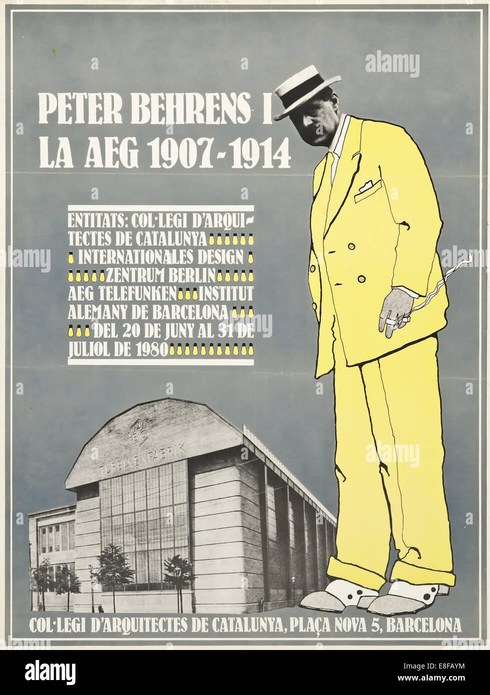 Peter Behrens and AEG 1907-1914 (Poster). Artist: Anonymous Stock Photo ...