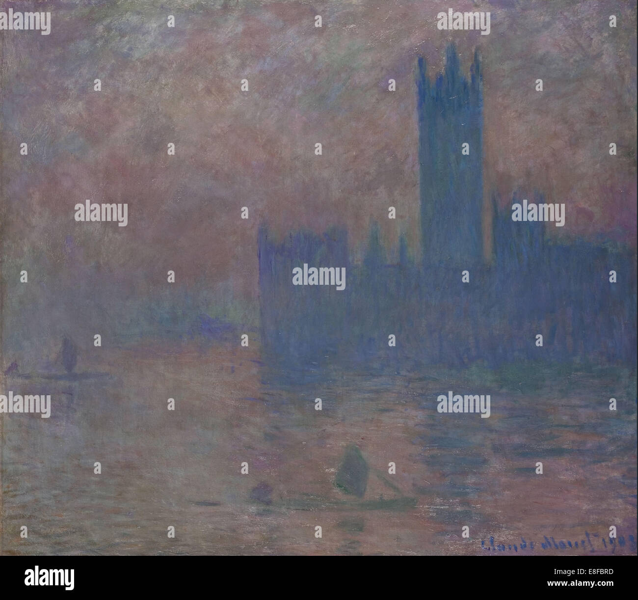 Parliament. London. Artist: Monet, Claude (1840-1926 Stock Photo - Alamy