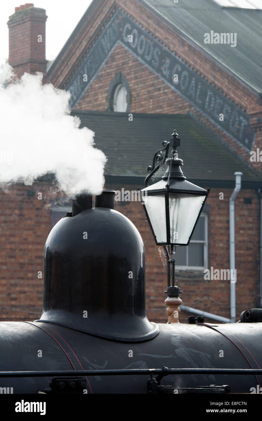 LSWR M7 class steam locomotive No. 30053 on the Severn Valley Railway ...