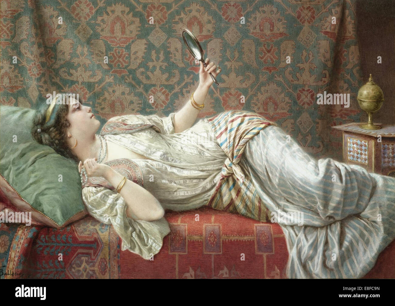 Odalisque. Artist: Ballesio, Francesco (1860-1923 Stock Photo - Alamy