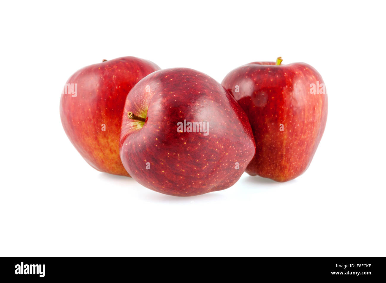 Close up fresh red apples Cut Out Stock Images & Pictures - Alamy