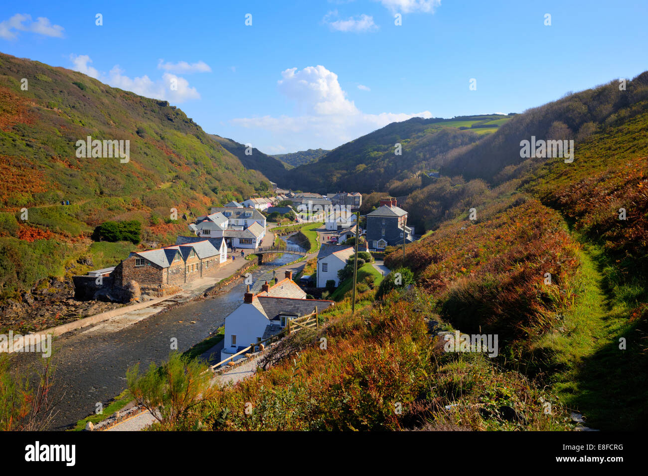Boscastle Cornwall England UK coast location between Bude and Tintagel ...