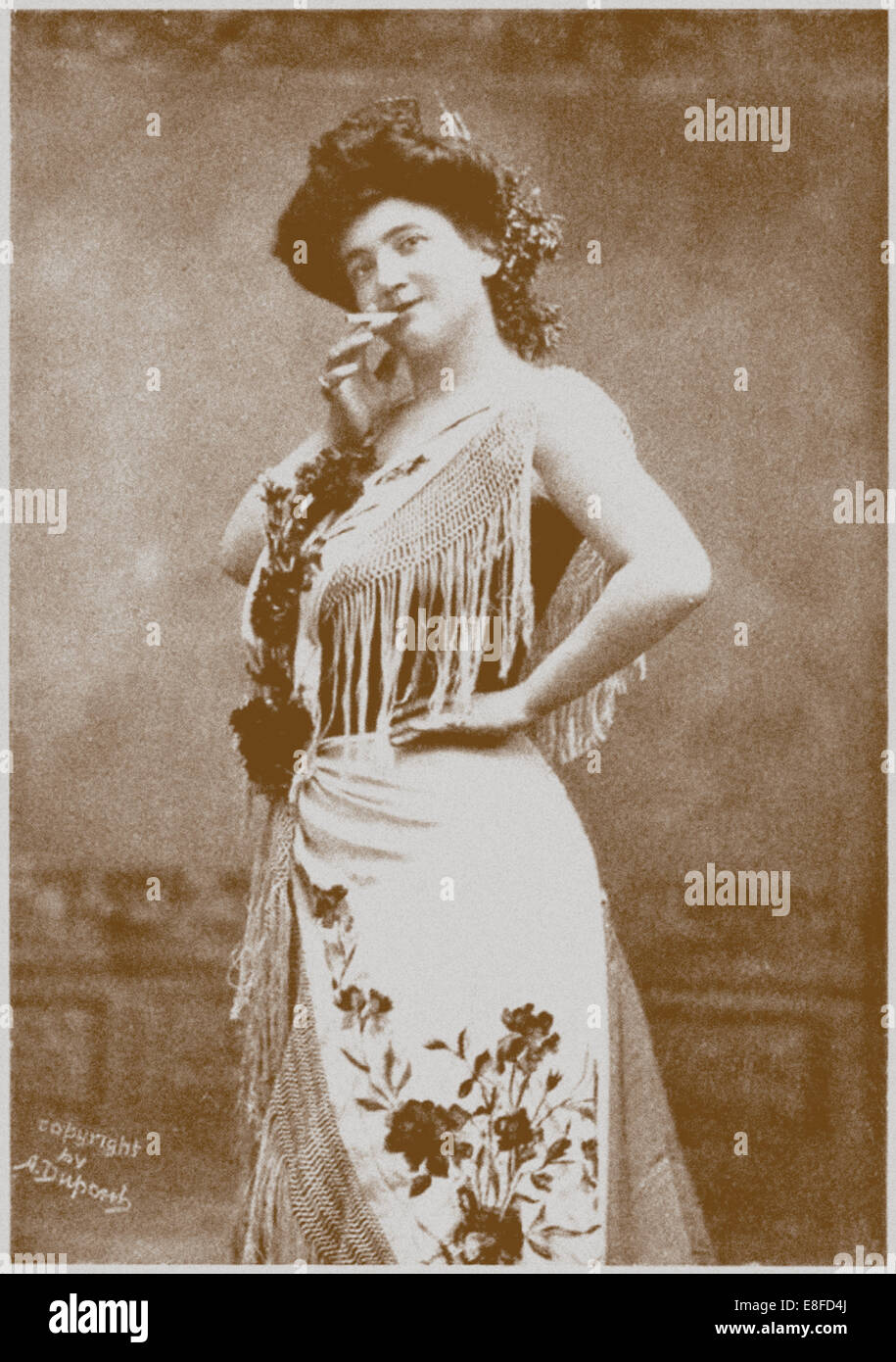 Emma Calvé as Carmen. Artist: Dupont, Aimé (1842-1900 Stock Photo - Alamy