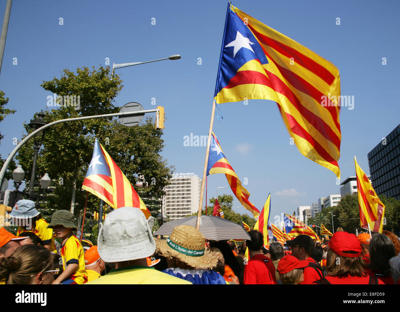 Catalonia independence flag hi-res stock photography and images - Alamy