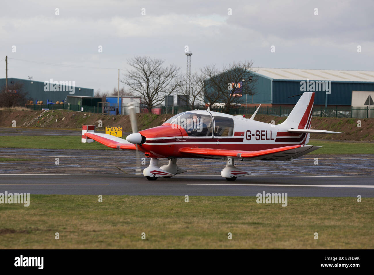 Pierre Robin DR400-180 Regent G-SELL on runway about to take-off at ...