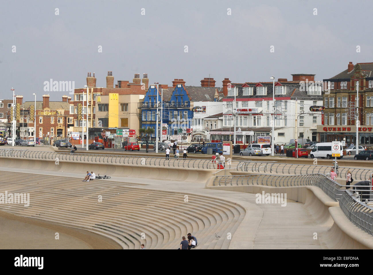 Blackpool beach promenade steps hi-res stock photography and images - Alamy