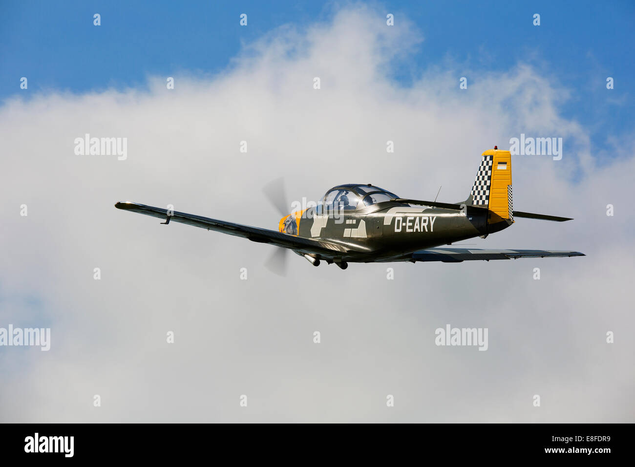 Piaggo P149D D-EARY in flight after take-off from Breighton Airfield ...