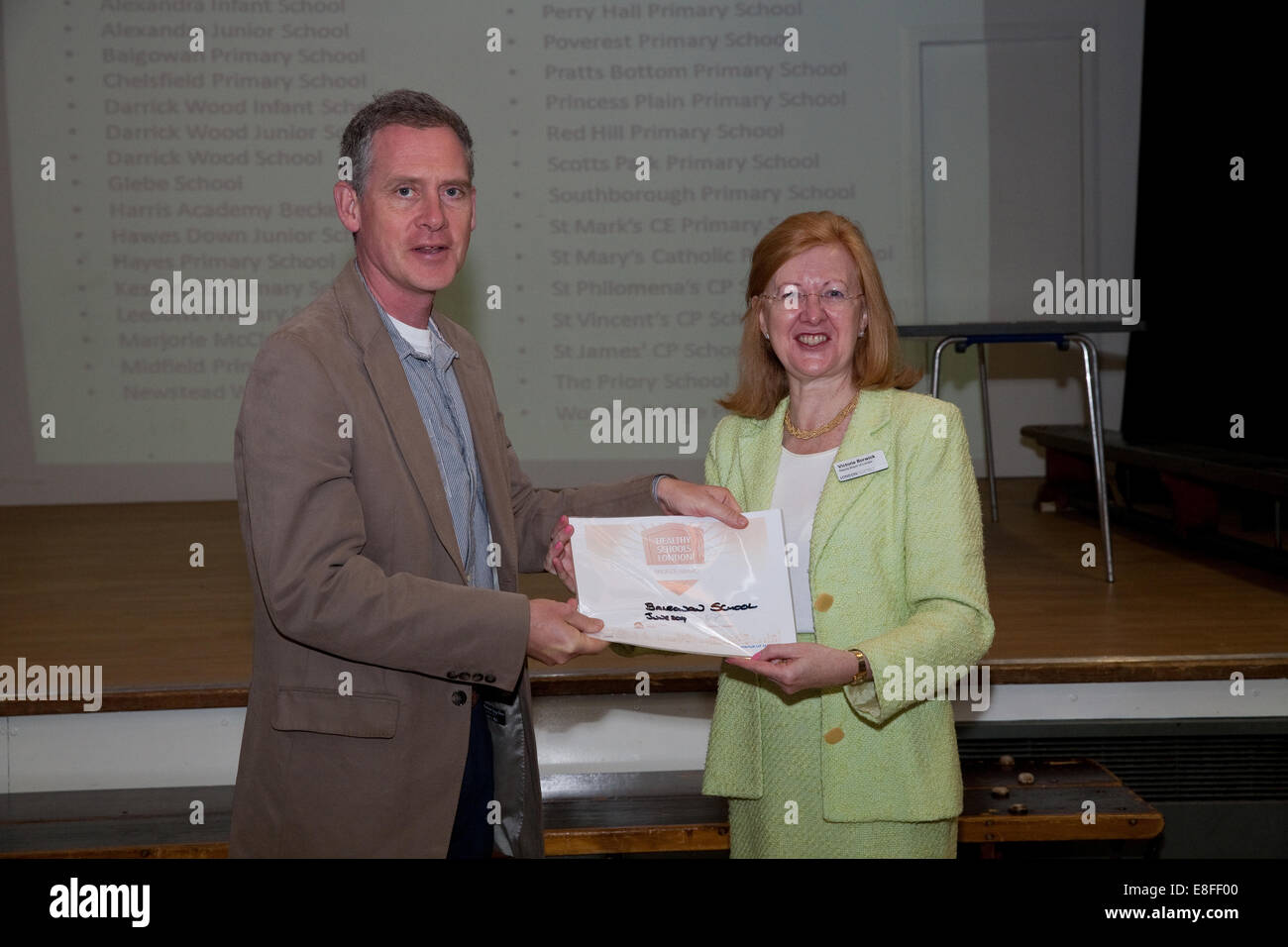 London's Deputy Mayor, Victoria Borwick, presents the Healthy Schools ...