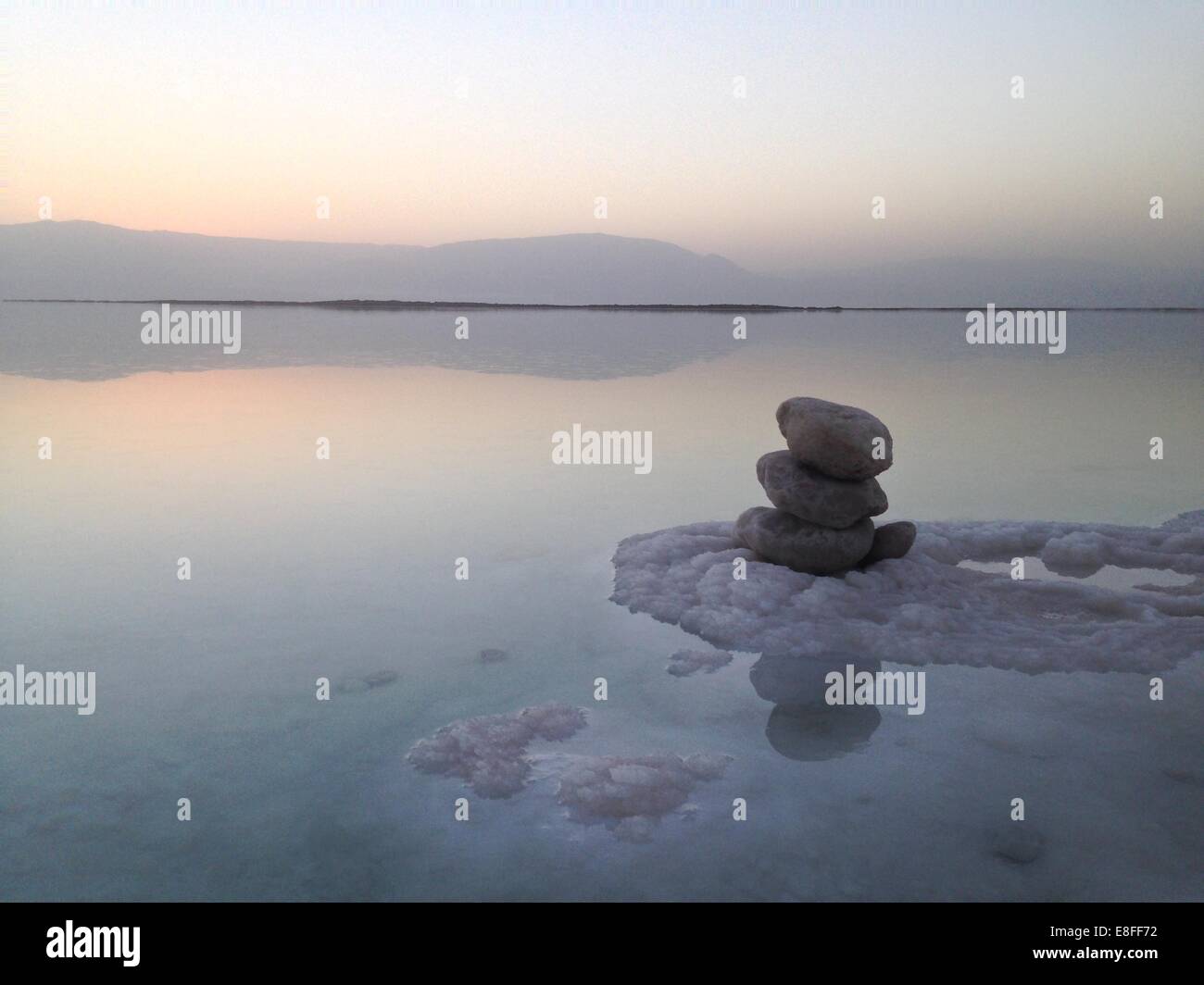 Pile of rocks, Dead Sea, Israel Stock Photo - Alamy