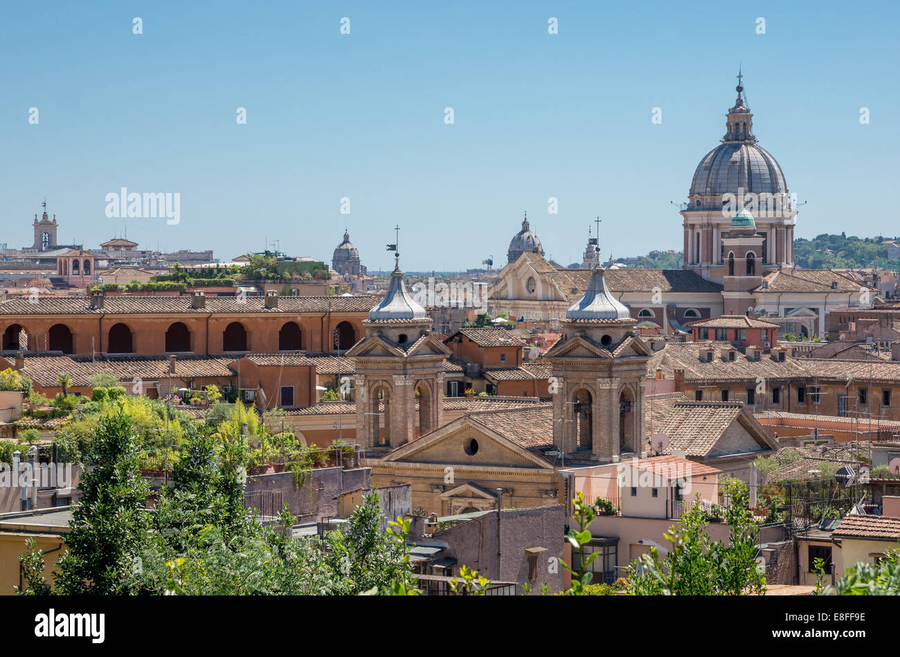 Roof skyline in Rome Stock Photo - Alamy
