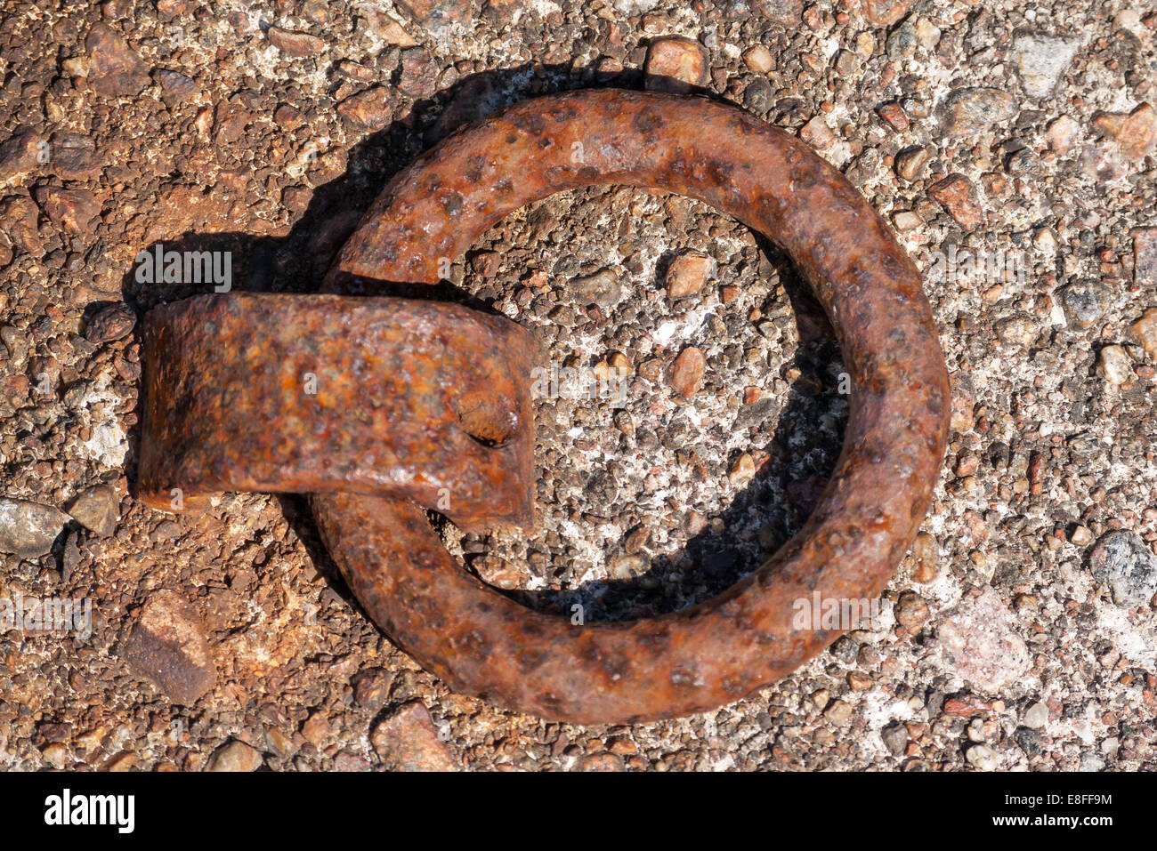 Rusty iron ring Stock Photo - Alamy