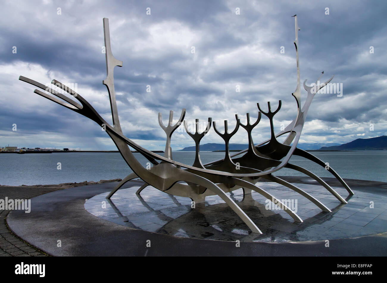 Solfar statue at Reykjavik Stock Photo - Alamy
