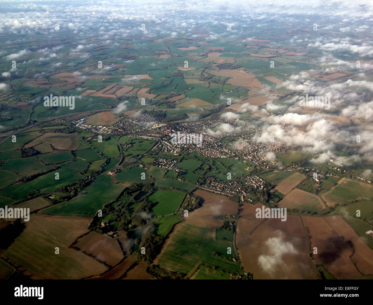 Aerial view of rural landscape, Essex, England, UK Stock Photo - Alamy