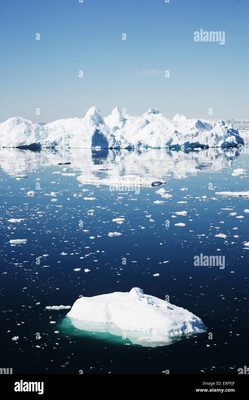 Icebergs in Disko Bay, Ilulissat, Greenland Stock Photo - Alamy