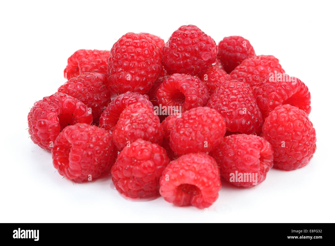 Sweet raspberry isolated on white background Stock Photo - Alamy