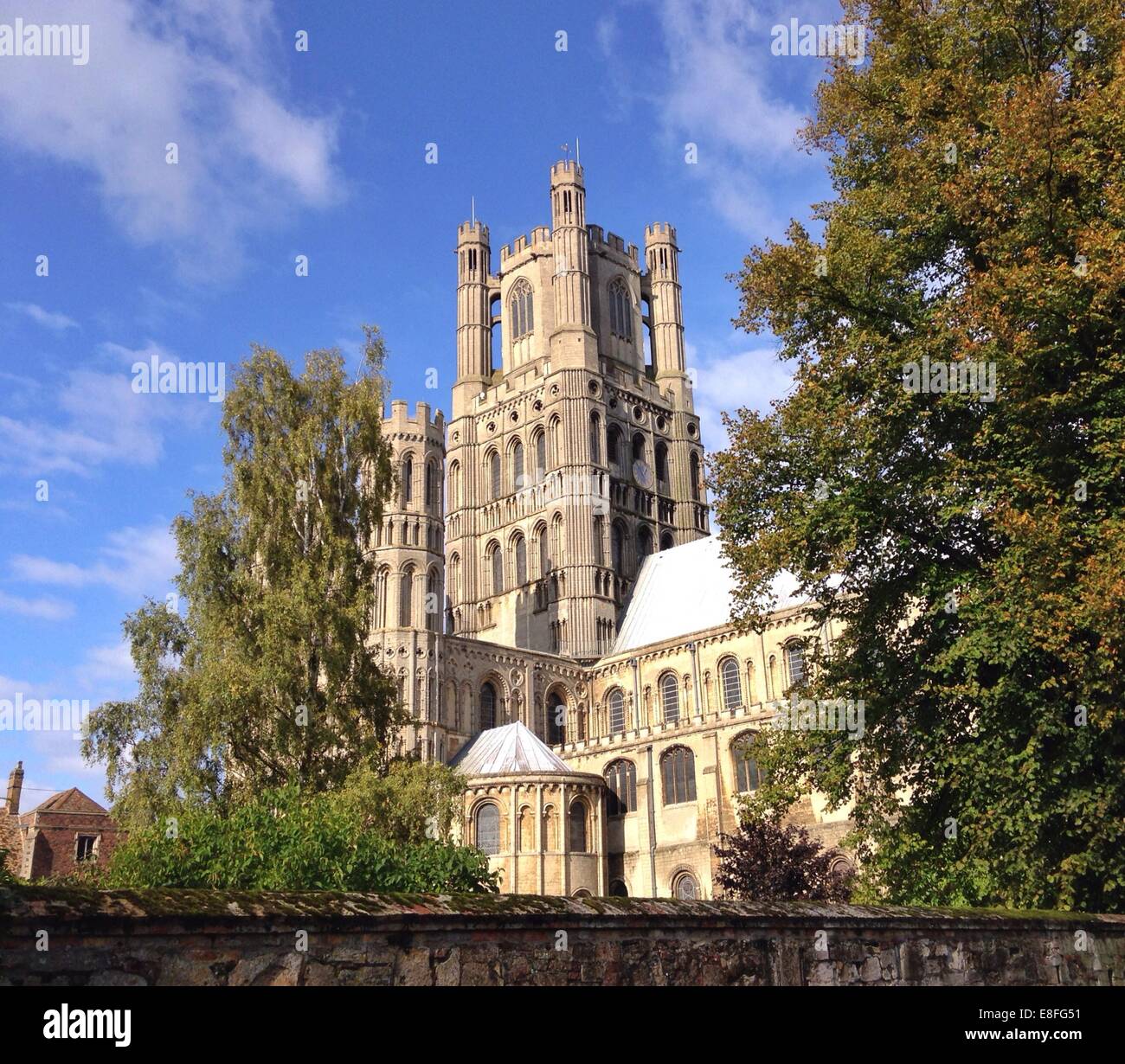 View of Ely Cathedral, Cambridgeshire, England, United Kingdom Stock ...