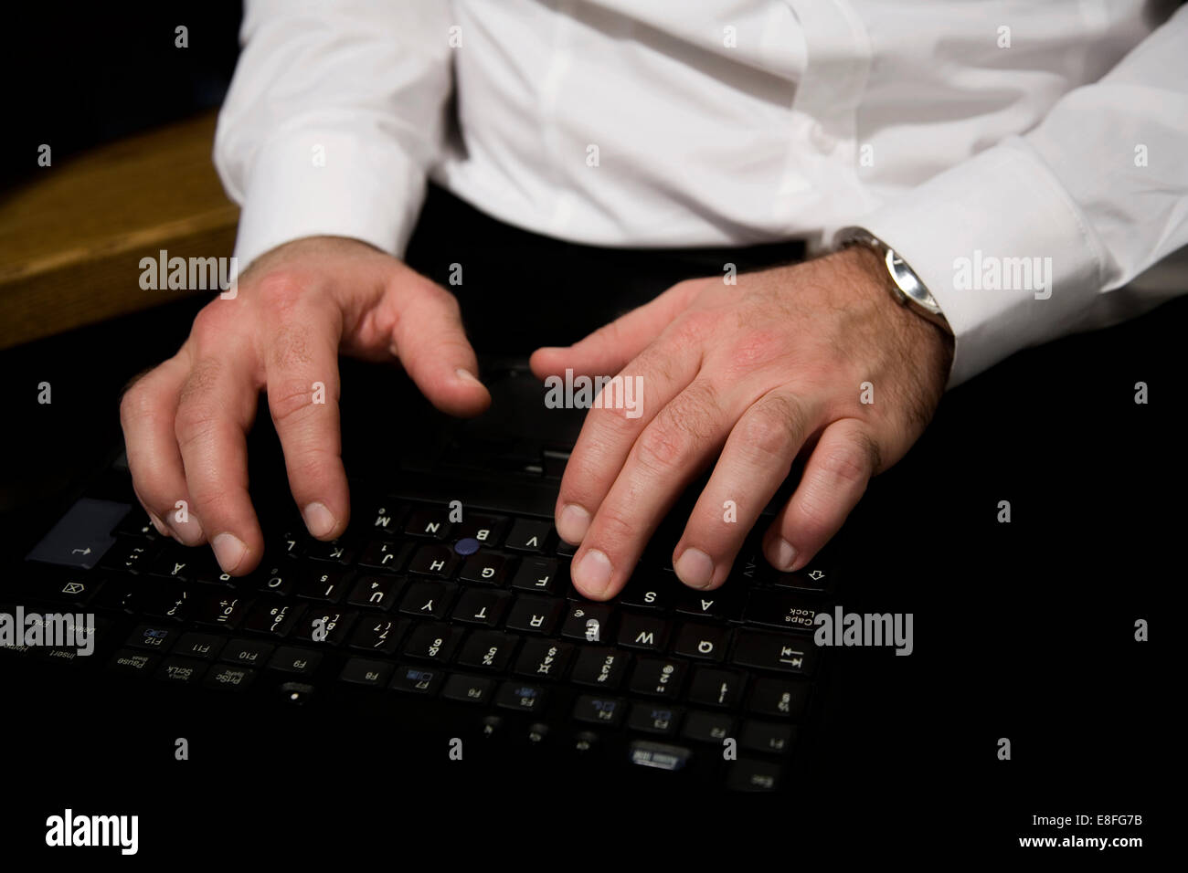 Close up unrecognisable person typing hi-res stock photography and ...