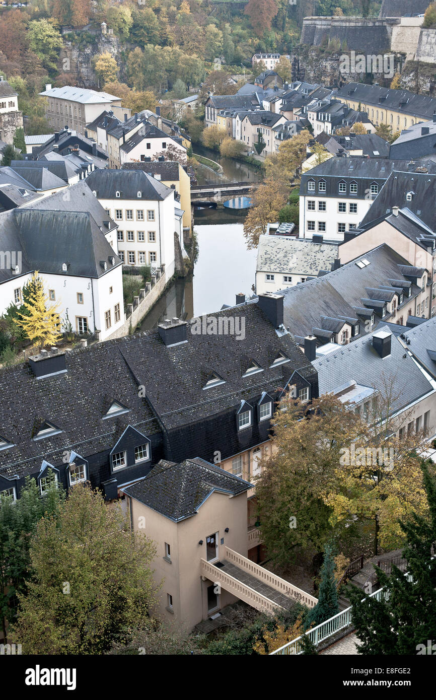 Luxembourg city aerial hi-res stock photography and images - Alamy