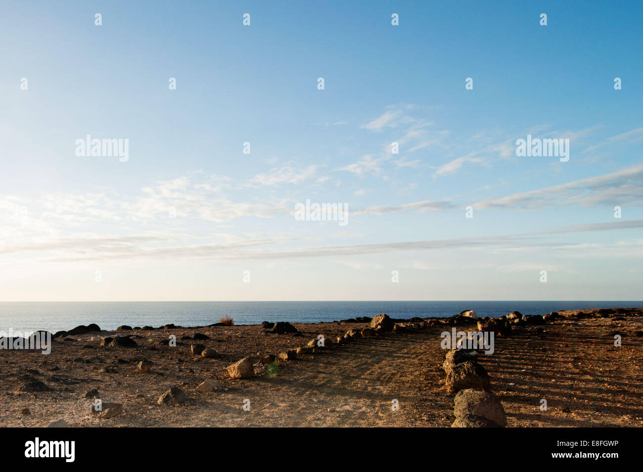 Pathway on top of cliff Stock Photo - Alamy