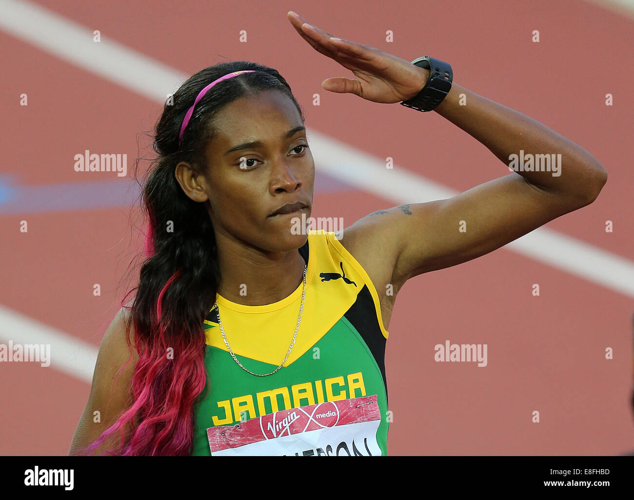 Stephanie McPherson (JAM) Gold medal. Clean sweep for Jamaica - Womens ...