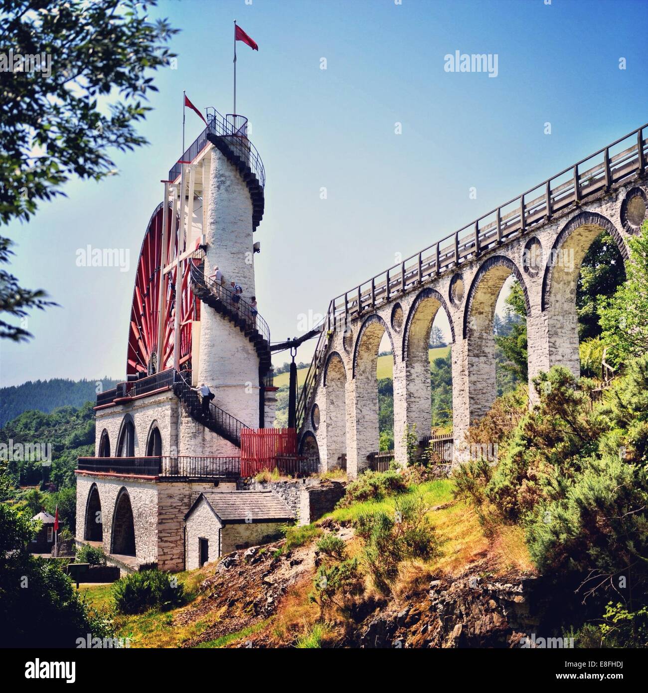 Isle of Man, Laxey, Laxey Wheel Stock Photo - Alamy