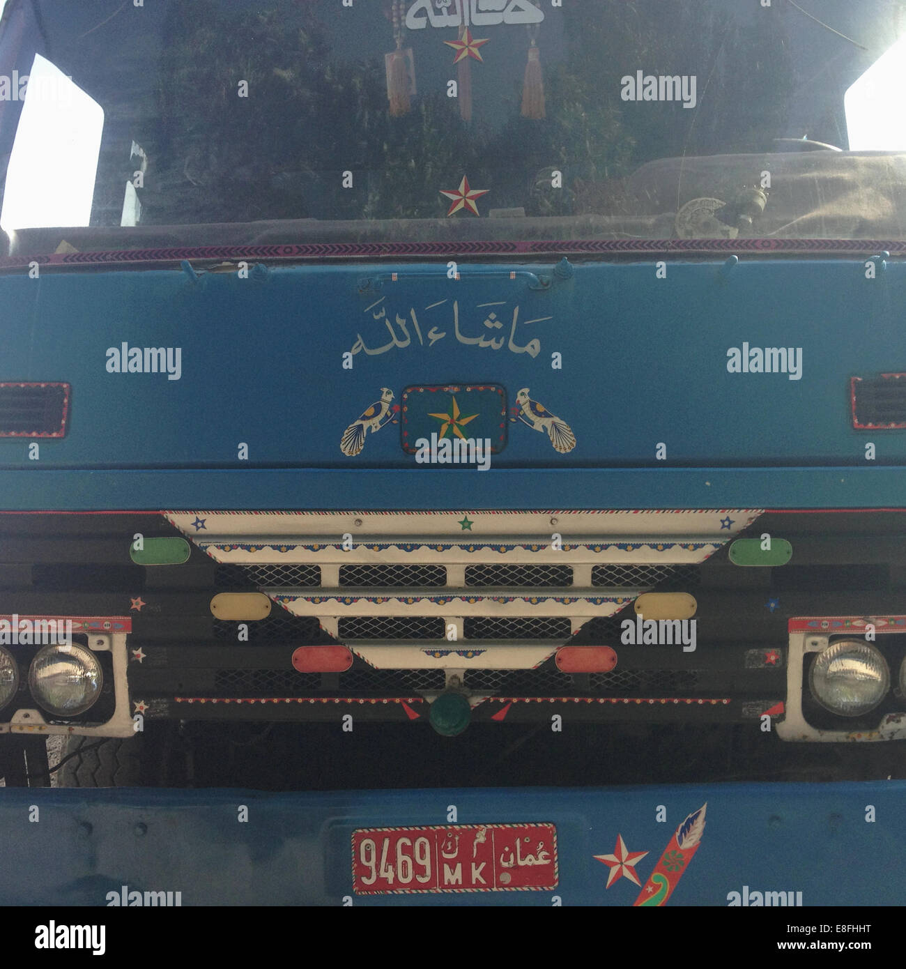 Oman, Muscat, Front of truck Stock Photo - Alamy