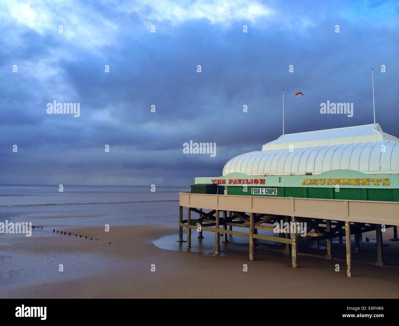 Pavilion and pier, Burnham-on-Sea, Somerset, England, UK Stock Photo ...
