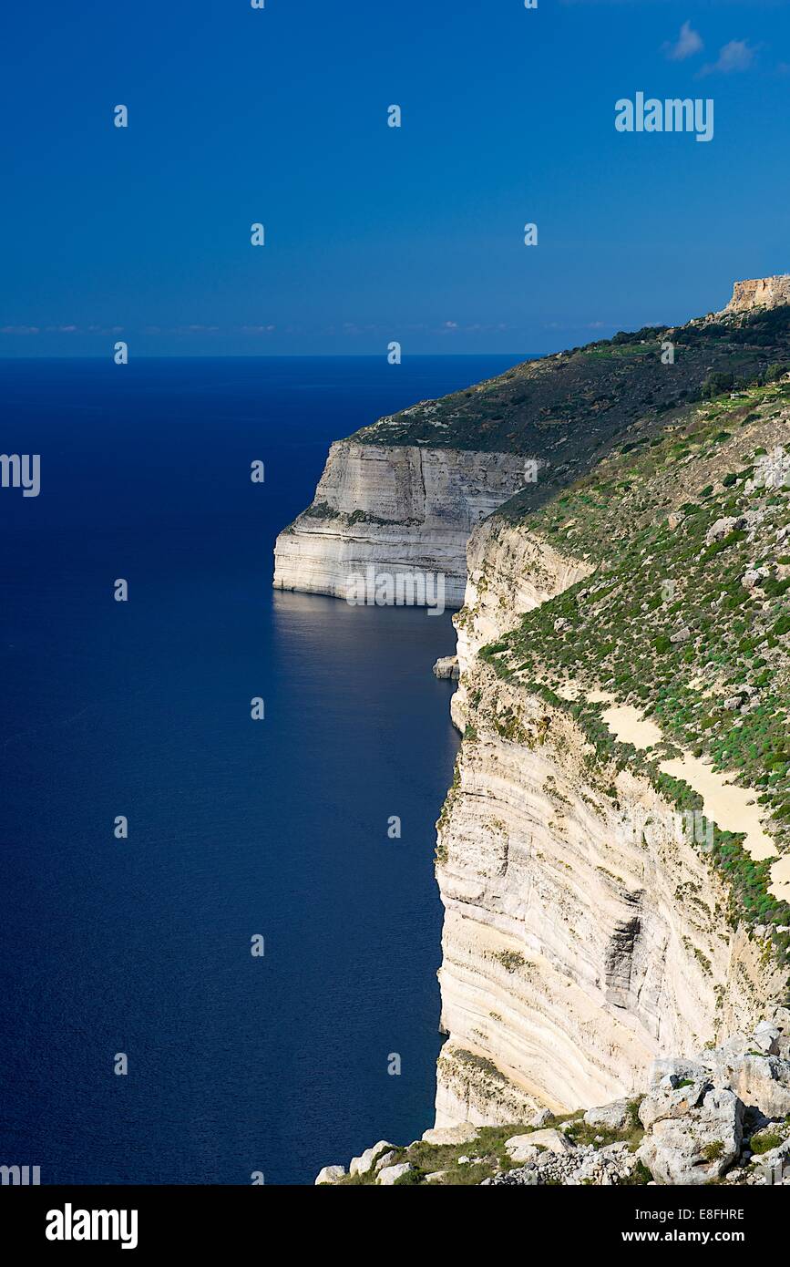 Malta, Dingli Cliffs, Maltese coastline Stock Photo - Alamy