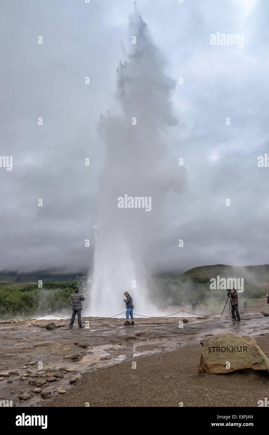 Strokkur geyser eruption hi-res stock photography and images - Alamy