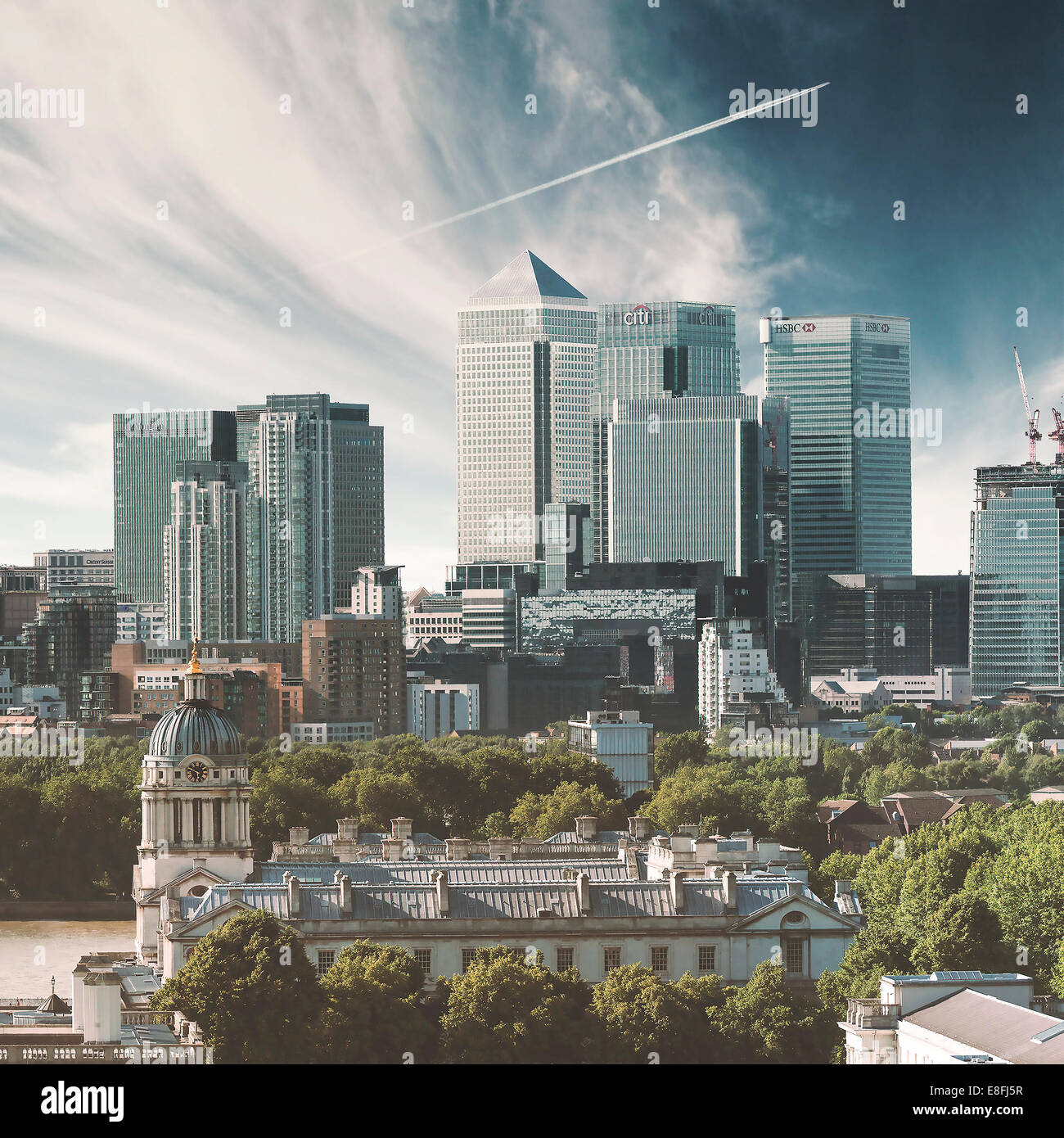 UK, England, London, Canary Wharf, Cityscape Stock Photo - Alamy